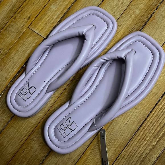 NOBO | Shoes | Lilac Padded Thong Sandals 8 Memory Foam Flip Flop Puff ...